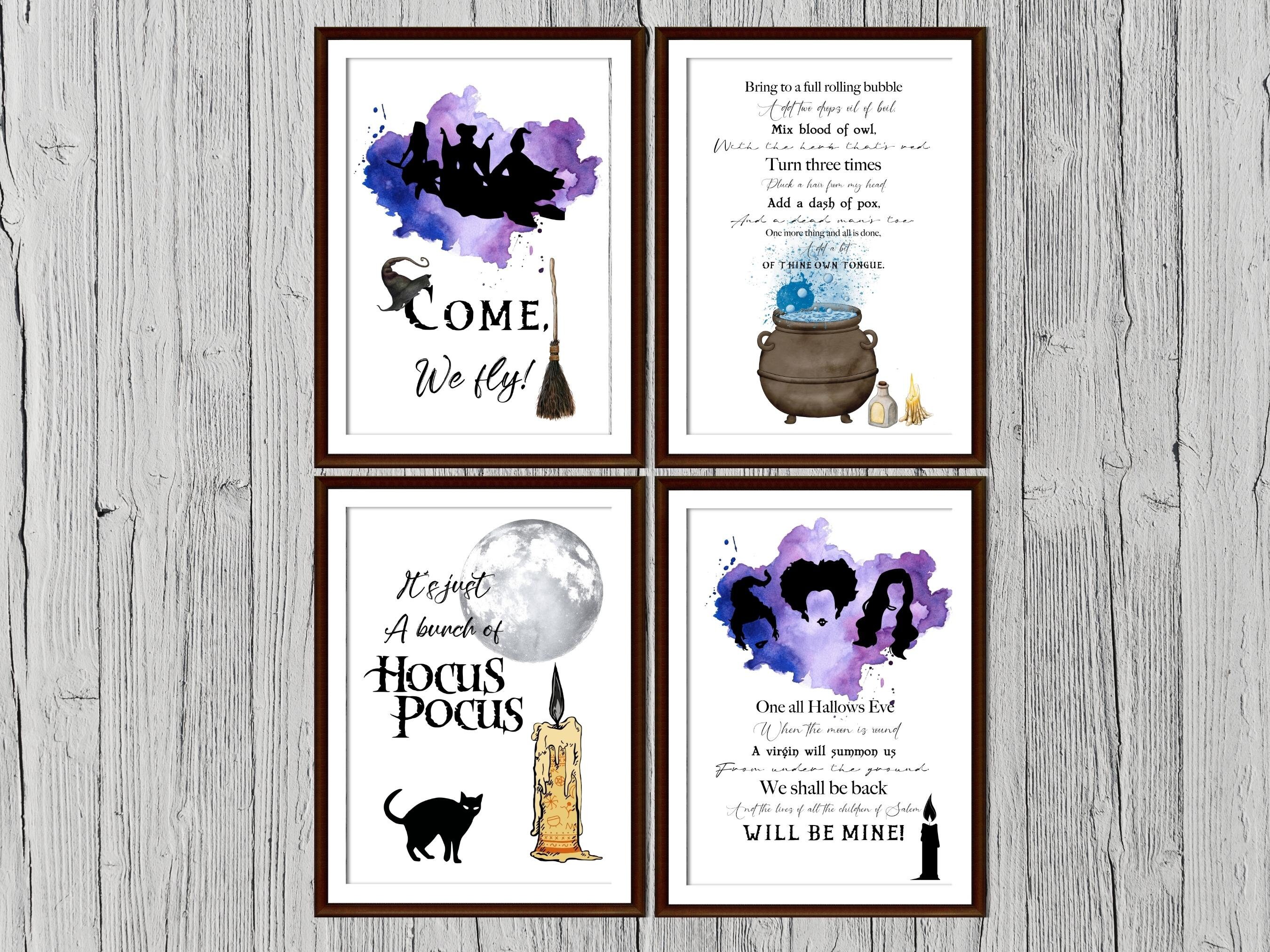 Hocus Pocus Posters Sanderson Sisters Prints Hocus Pocus - Etsy