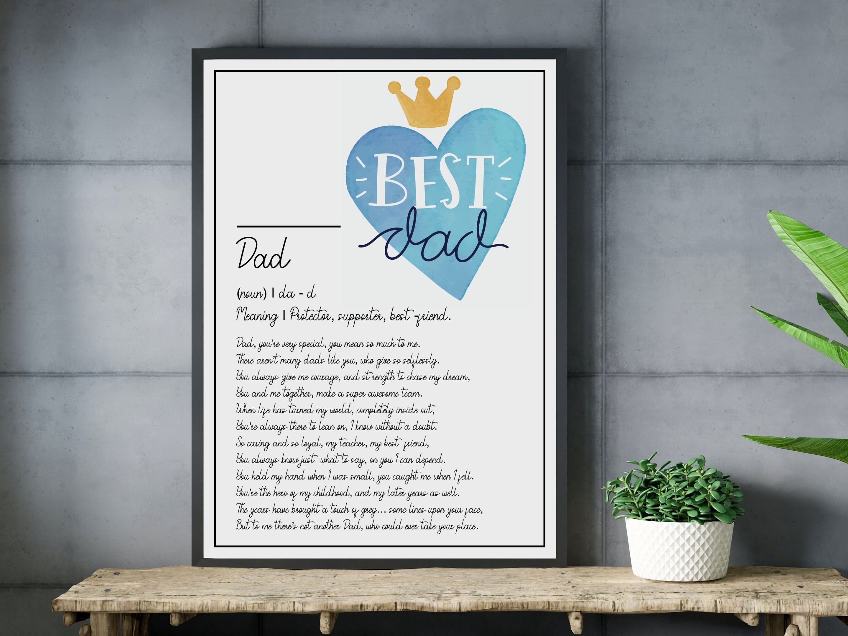 Best Dad Poem Print Dad Definition Print My Dad Poem Special Dad ...