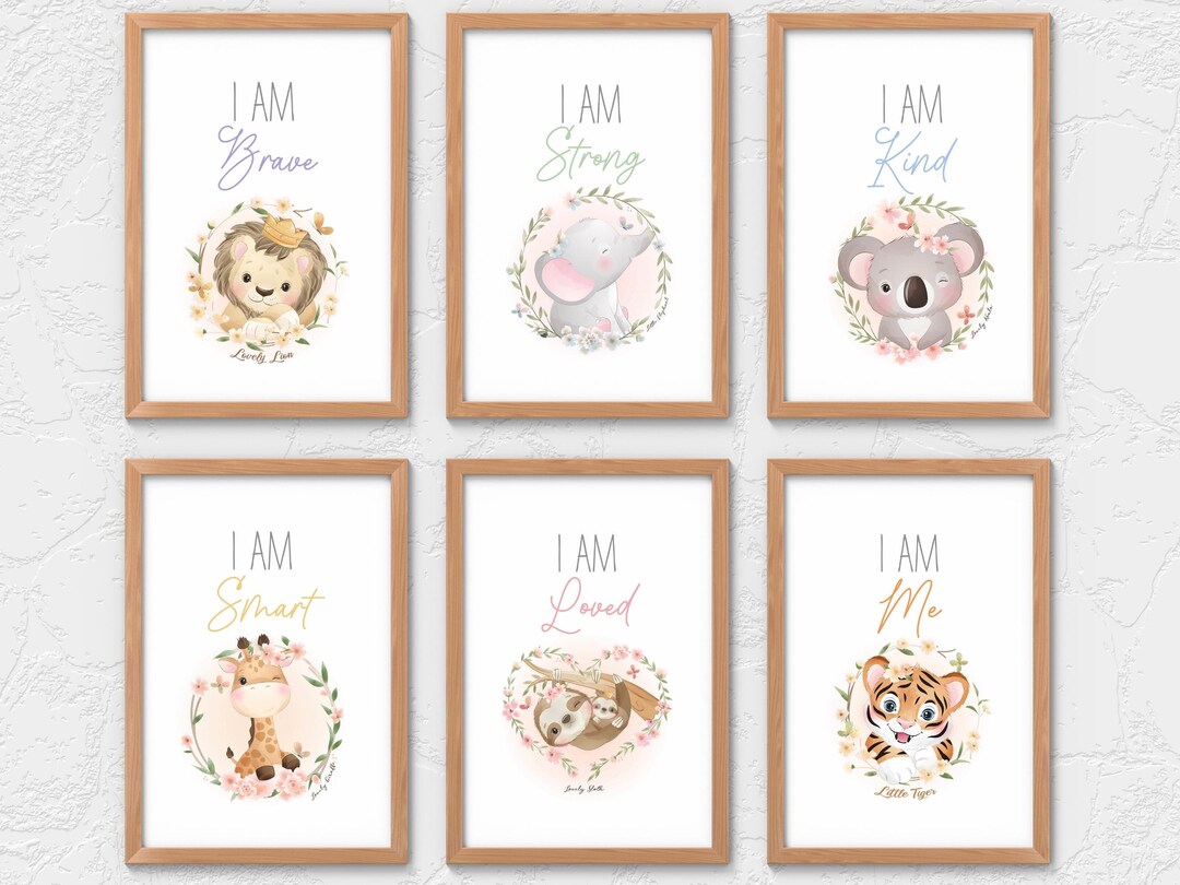 Children's Positive Affirmation Posters Affirmations for Kids Safari ...