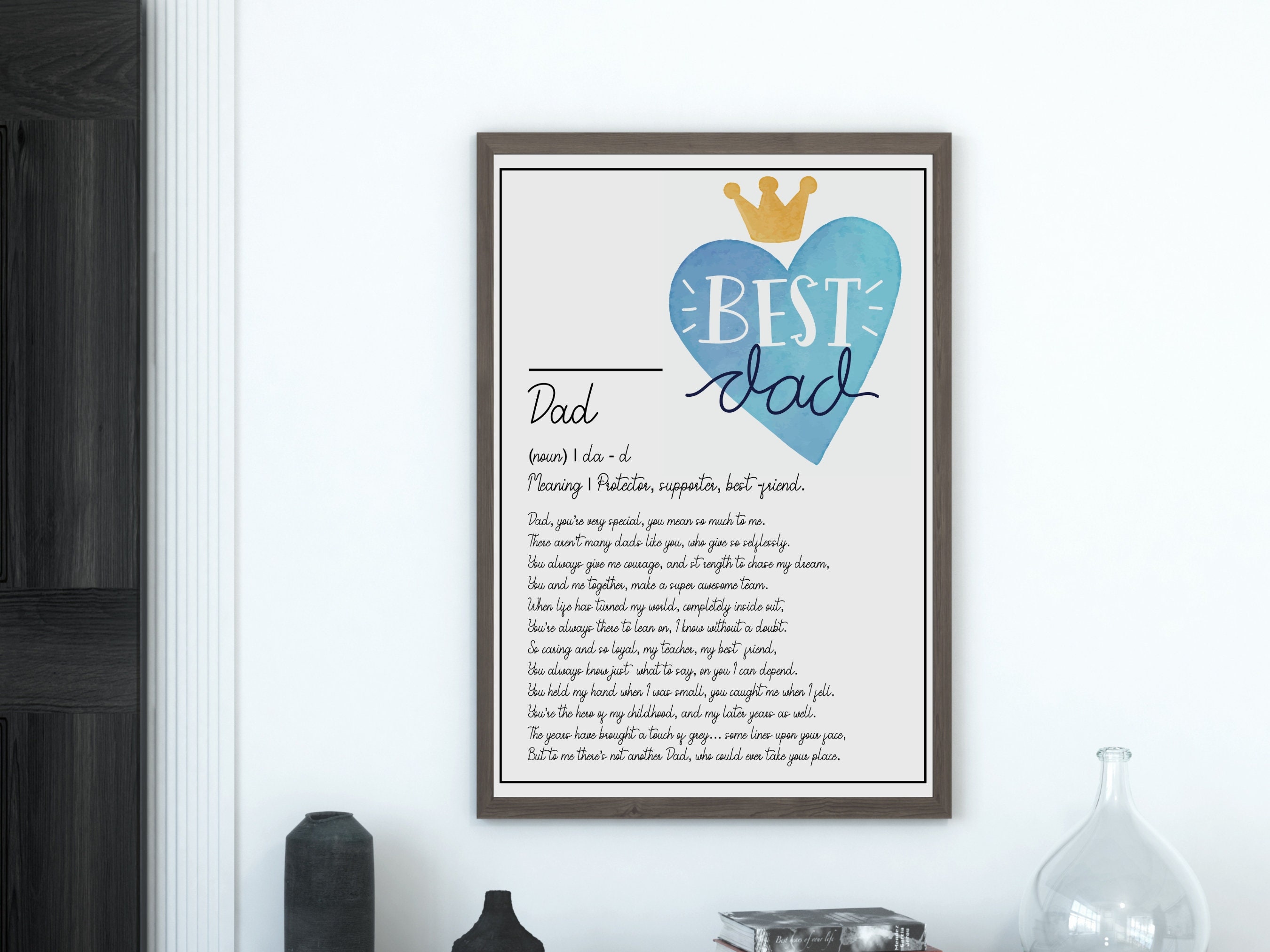 Best Dad Poem Print Dad Definition Print My Dad Poem Special Dad ...