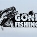 Gone Fishing Sticker, Boat Sticker, Boat Decal, Fishing Sticker ...