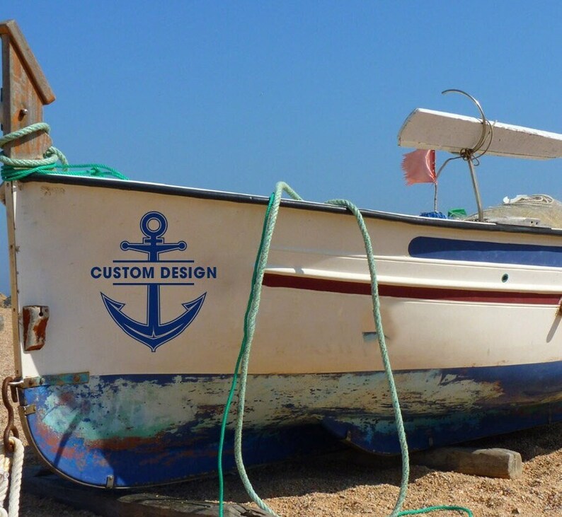 SEA ANCHOR STICKER, Festive Sticker, Boat Fisherman Sticker for Window ...