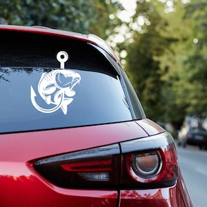 Fishing Car and Boat Sticker, Custom Sticker, Boat Decal, Fishing ...