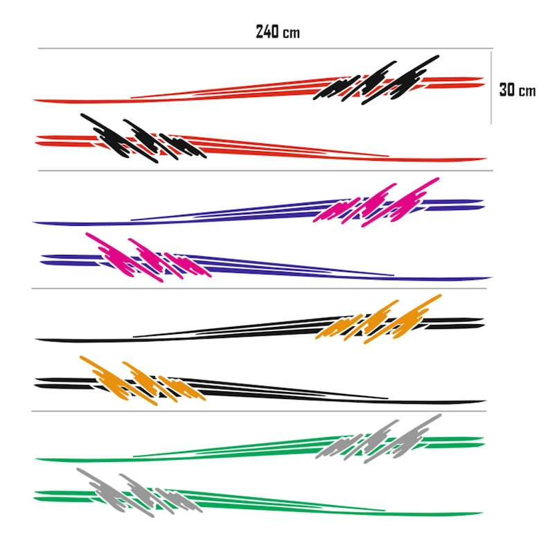 Two Color Line Boat Decal - Vinyl Sticker, Marine Decor, Gift for ...