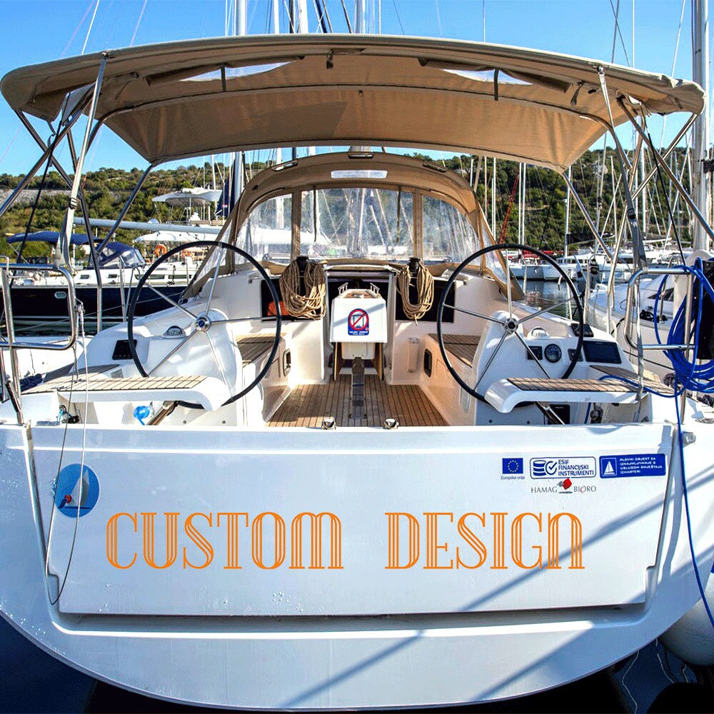 Custom Boat Sticker, Personalized Boat Decal, Boat Gift Decal, Custom ...