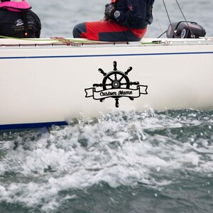 Custom Ship Rudder Vinyl Decal for Boats and Walls, Marine Sticker ...