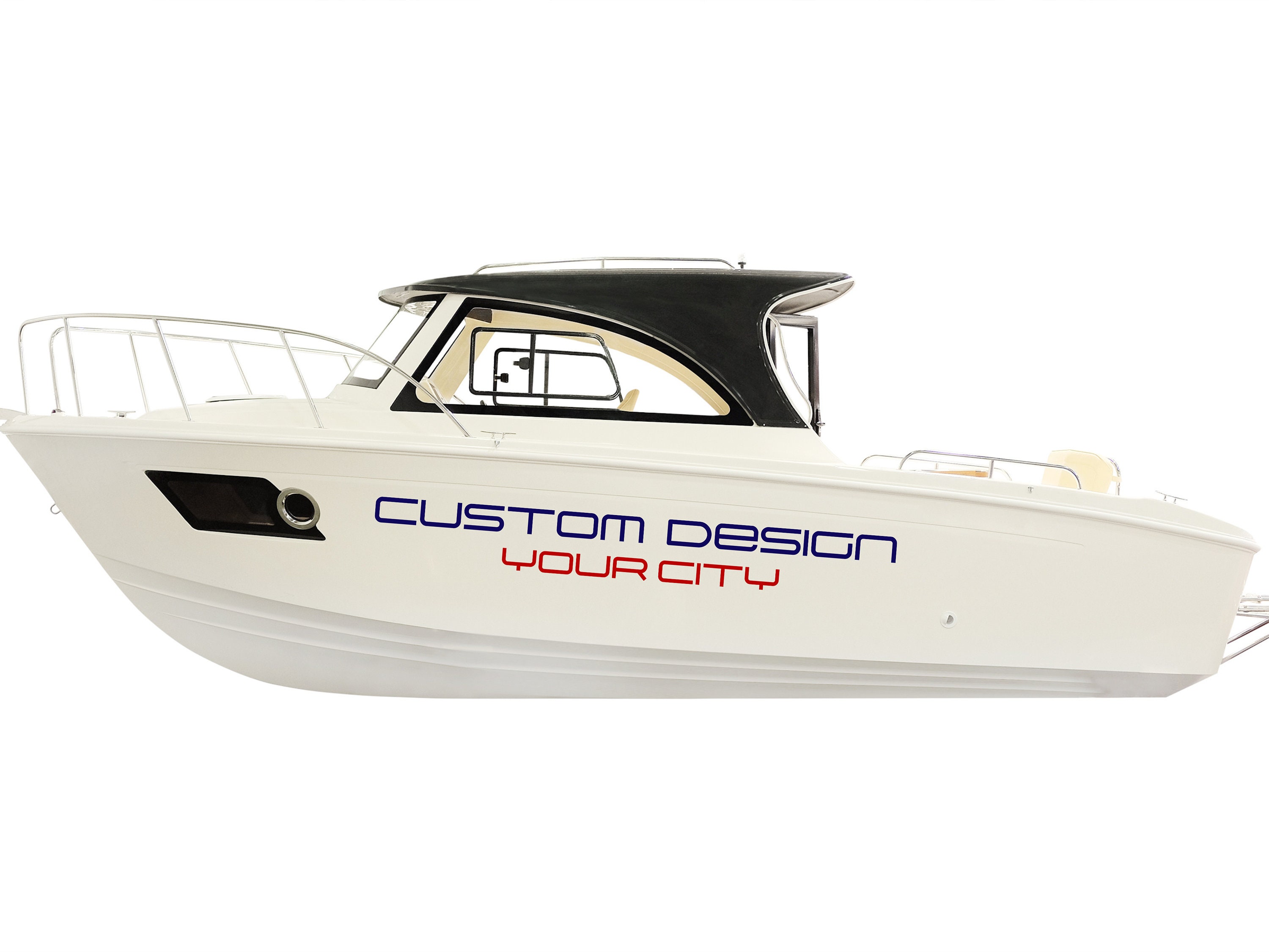 Custom Boat Decal, Vinyl Sticker, Personalized Decal, Boat Sticker ...