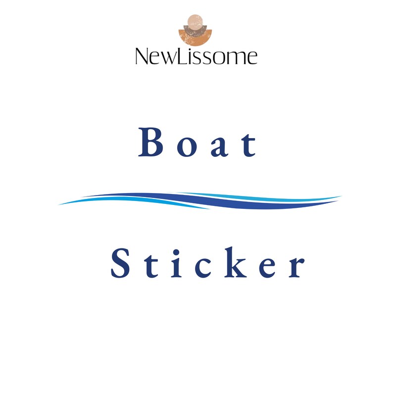 Colorful Multi Line Boat Sticker, Custom Sticker, Boat Decal ...