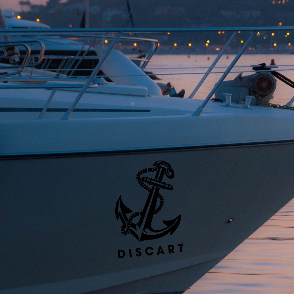 Anchor Custom Sticker, Anchor Decal-sticker, Fisherman Made to Order ...
