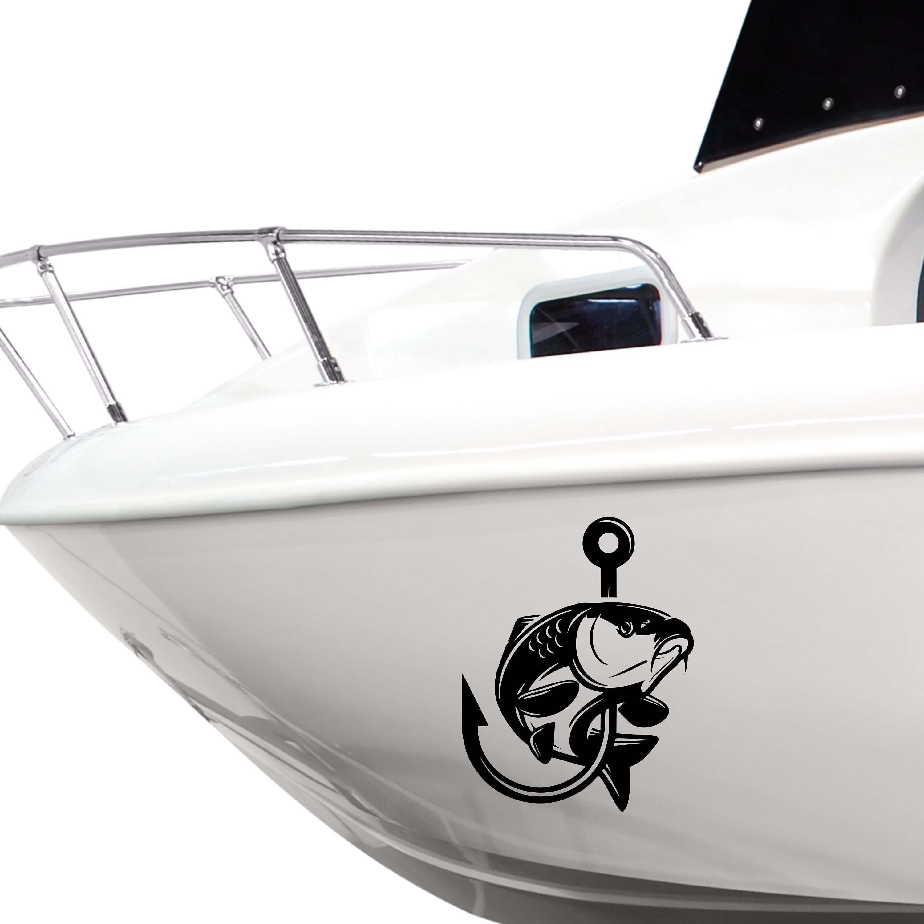 Fishing Car and Boat Sticker Custom Sticker Boat Decal - Etsy