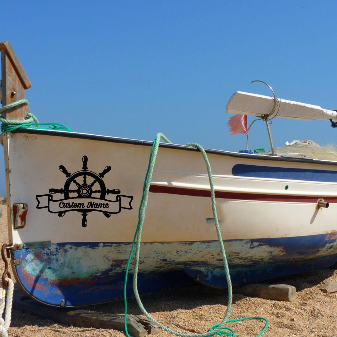 Custom Ship Boat Rudder Vinyl Decal, Rudder Sticker, Vinyl Wall Decal ...