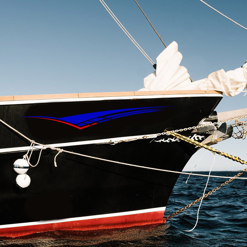 Graphic Stripe Sticker, Yacht & Boat Sticker, Marine Sticker Side ...