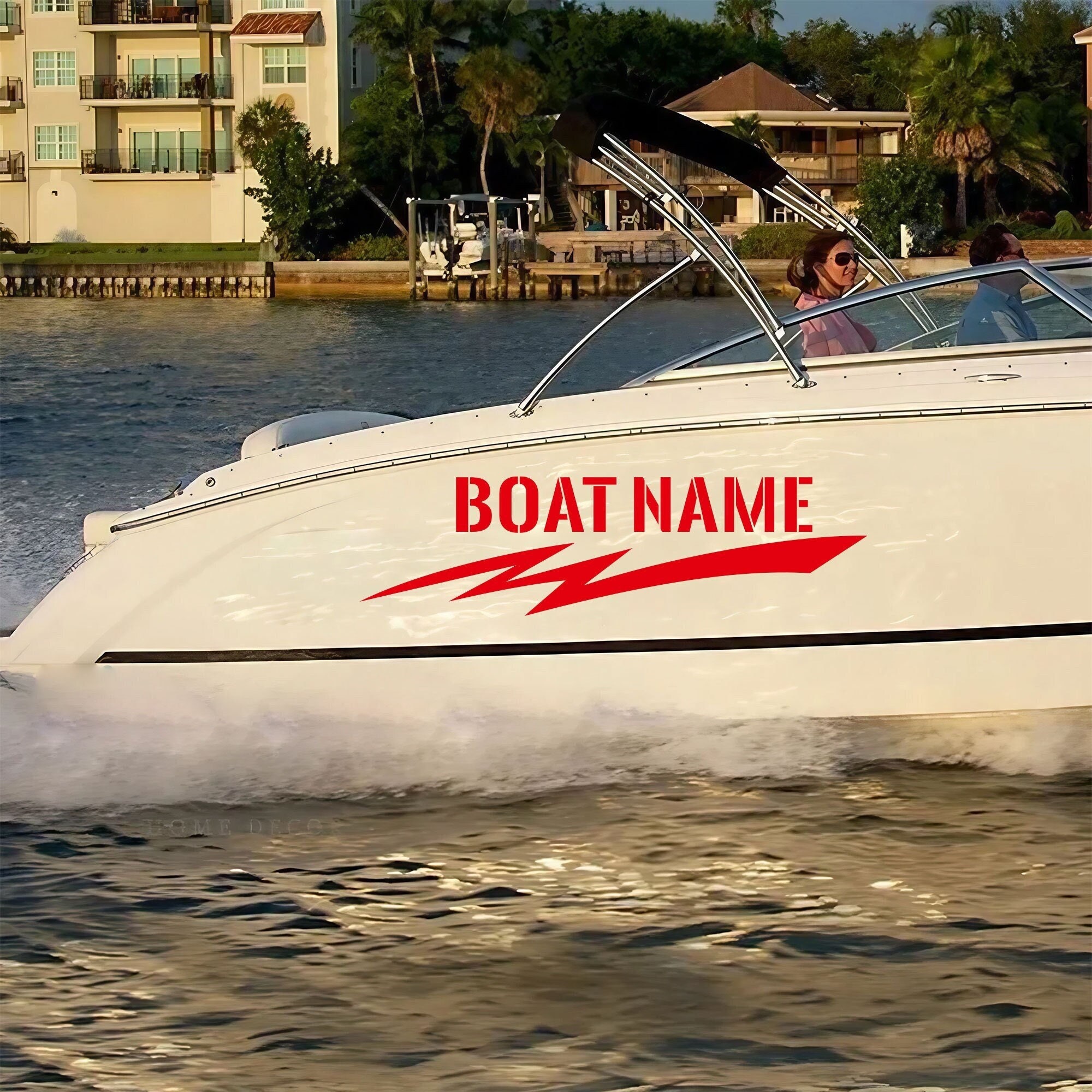 Custom Boat Name Decal | Boat Name Personalized Decals | Marine and ...