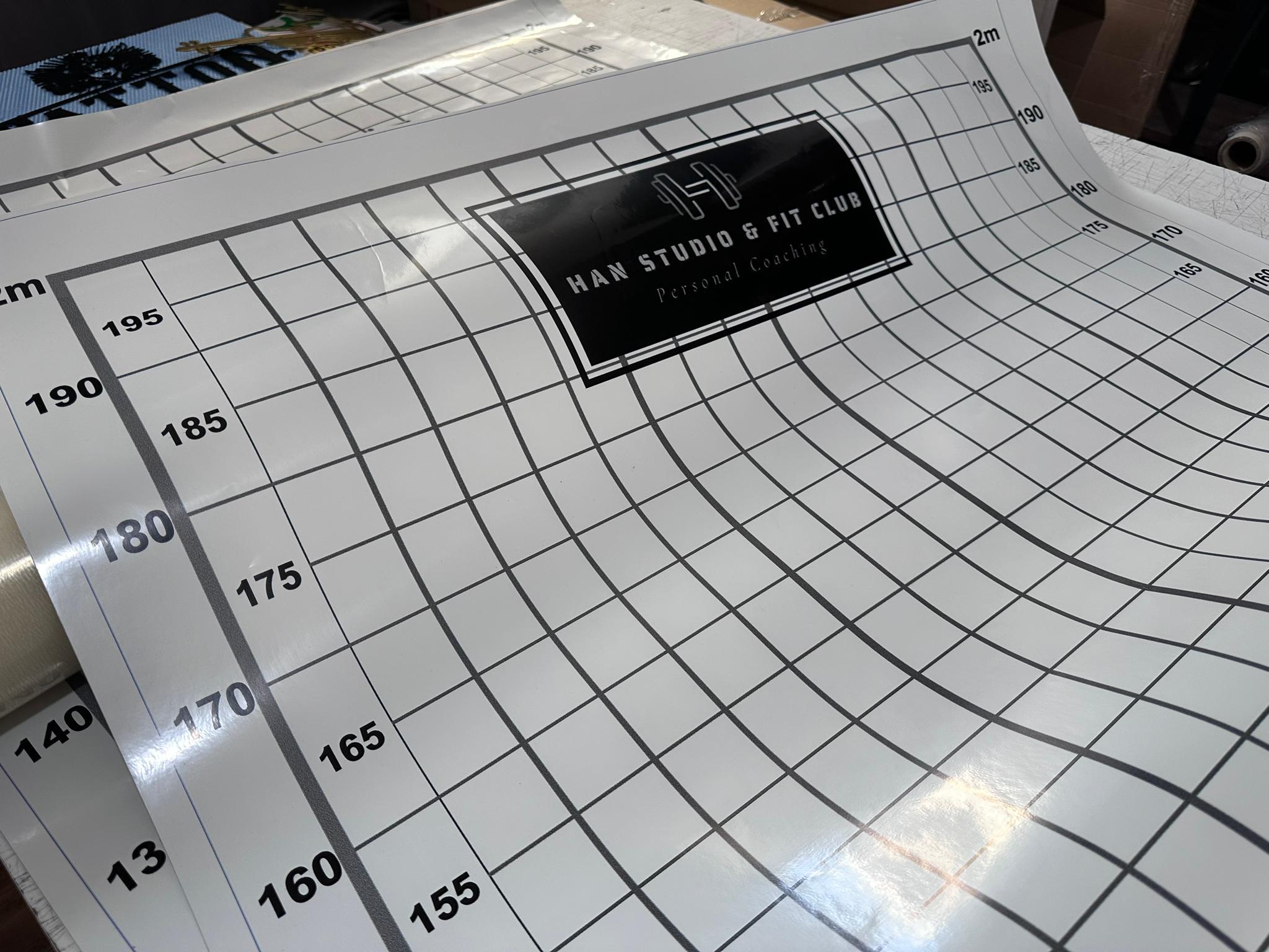 Custom Body Analysis Vinyl Posture Chart,posture Table Posture Grid ...