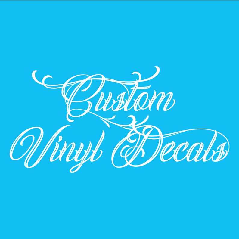 Custom Special Vinyl, Special Custom Decals Sticker, Personalized ...