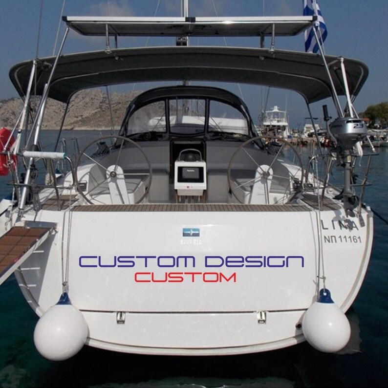 Custom Boat Decal, Vinyl Sticker, Personalized Decal, Boat Sticker ...