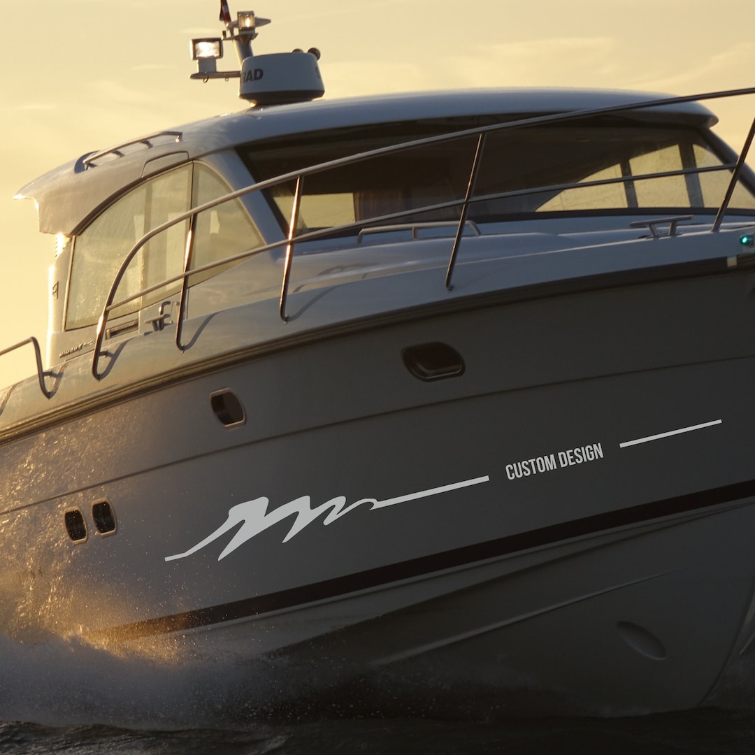 Custom Design or Name Boat Sticker, Custom Sticker, Boat Decal ...