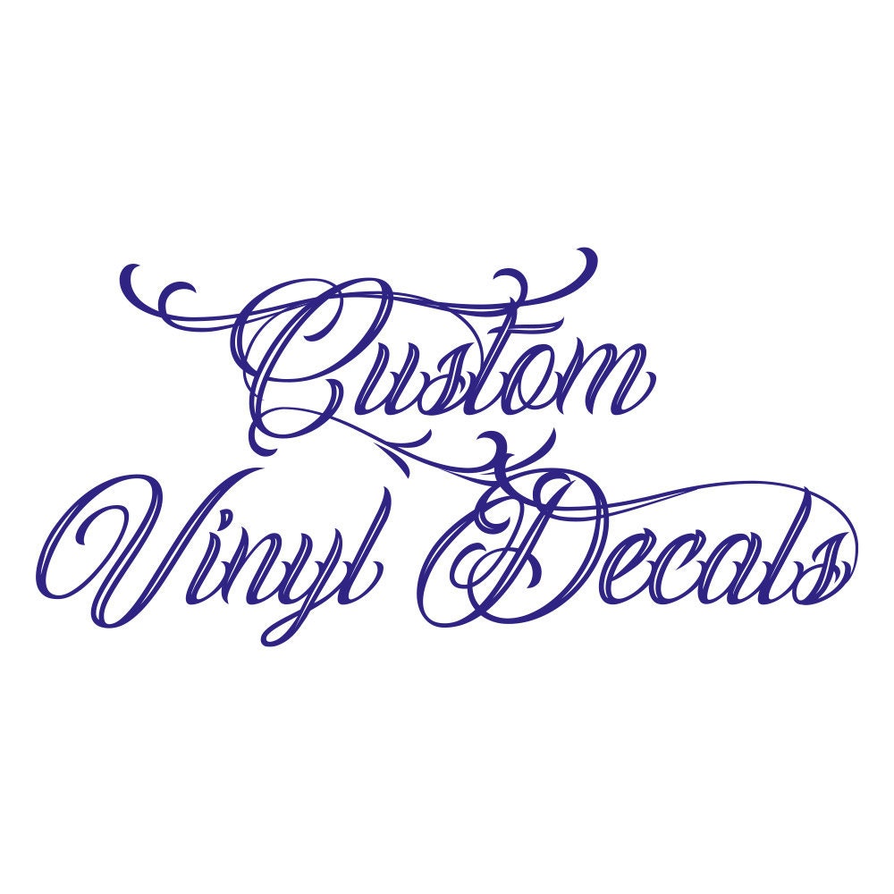 Custom Special Vinyl, Special Custom Decals Sticker, Personalized ...