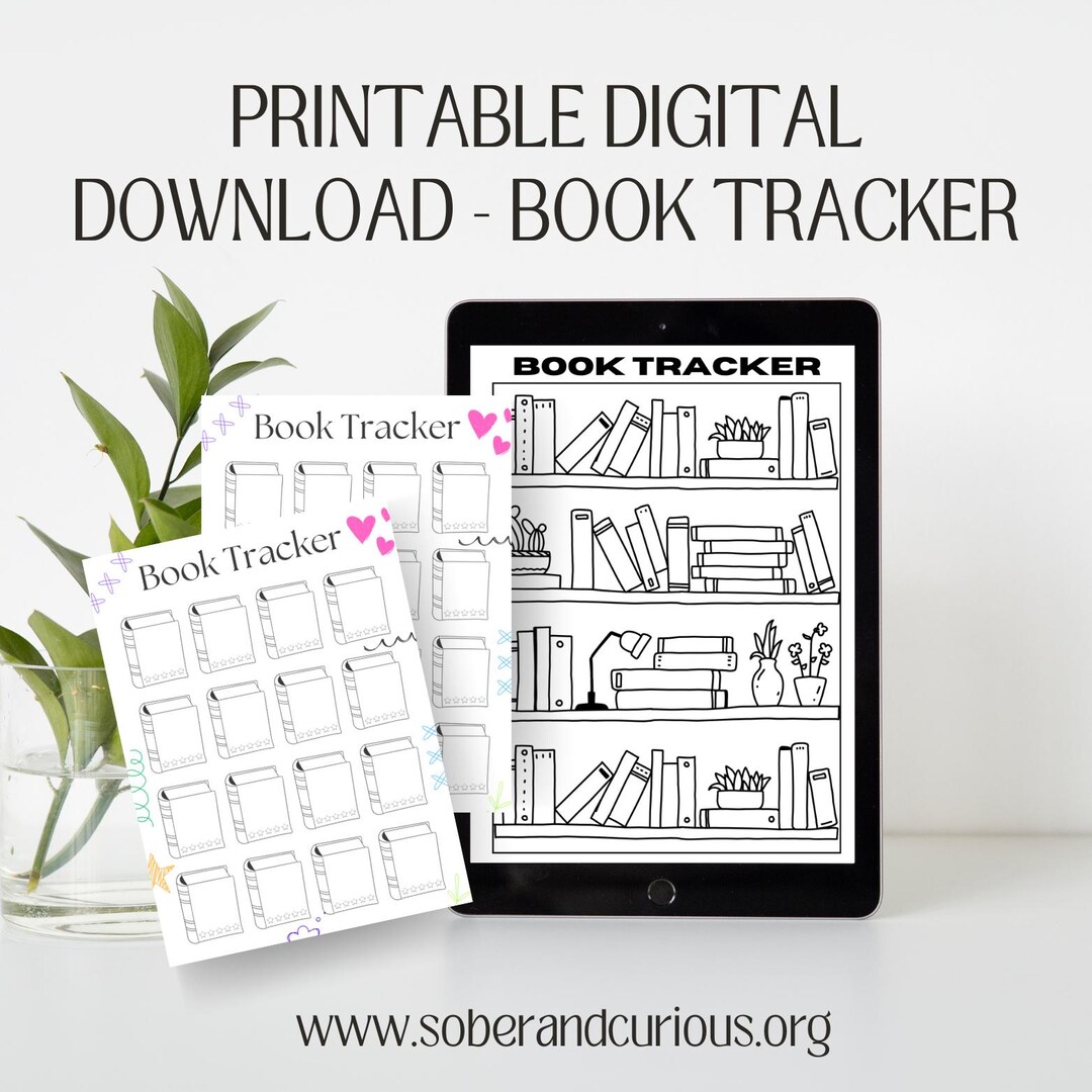 Printable Reading Book Challenge Tracker X 2 Versions - Etsy