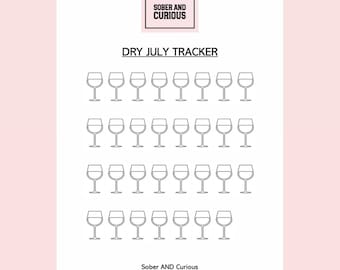 DRY JULY Tracker Challenge beer Digital Download - Etsy