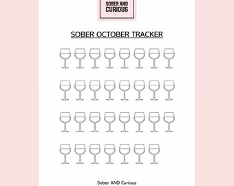 30 Day - SOBER Tracker Challenge - Digital Download - Etsy