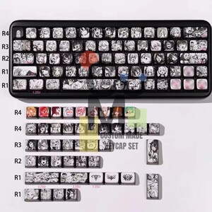 Custom Anime Keycaps Fubuki 108 Keys Pudding Keycap Anime Keycaps OEM ...