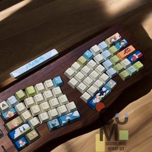 Custom Ghibli Keycaps 144 Set PBT Custom & Handmade for All Mechanical ...