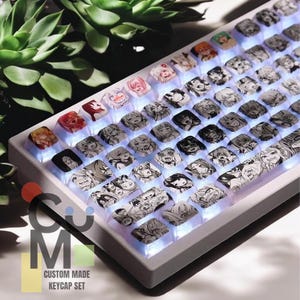Custom Anime Keycaps Fubuki 108 Keys Pudding Keycap Anime Keycaps OEM ...