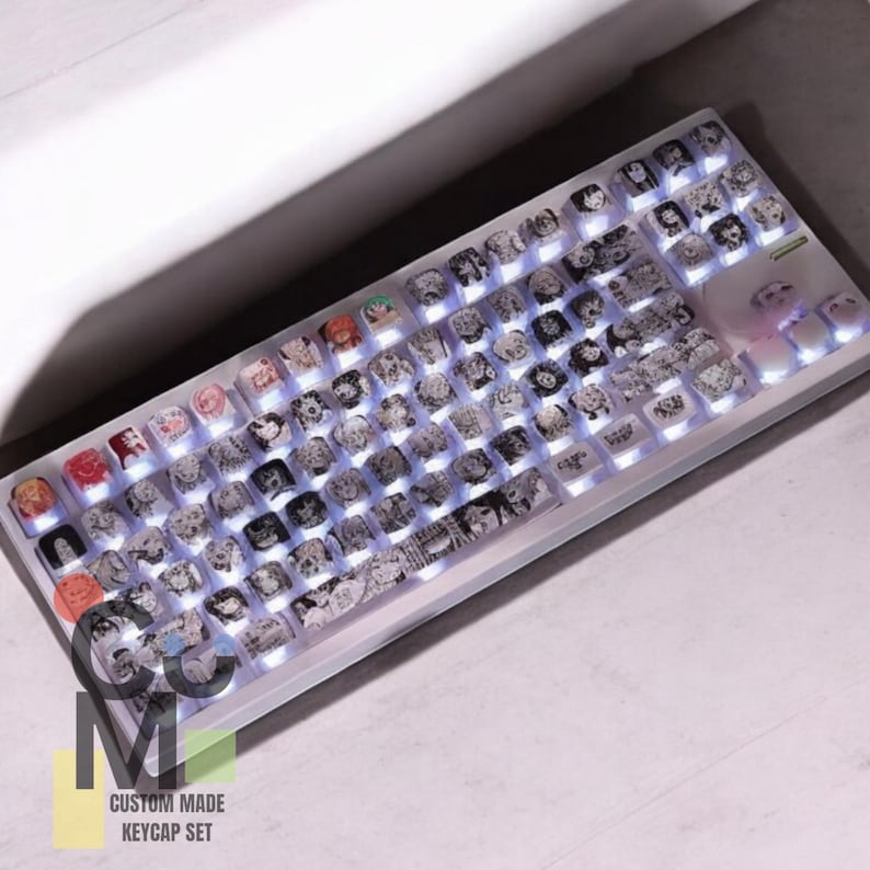 Custom Anime Keycaps Fubuki 108 Keys Pudding Keycap Anime Keycaps OEM ...