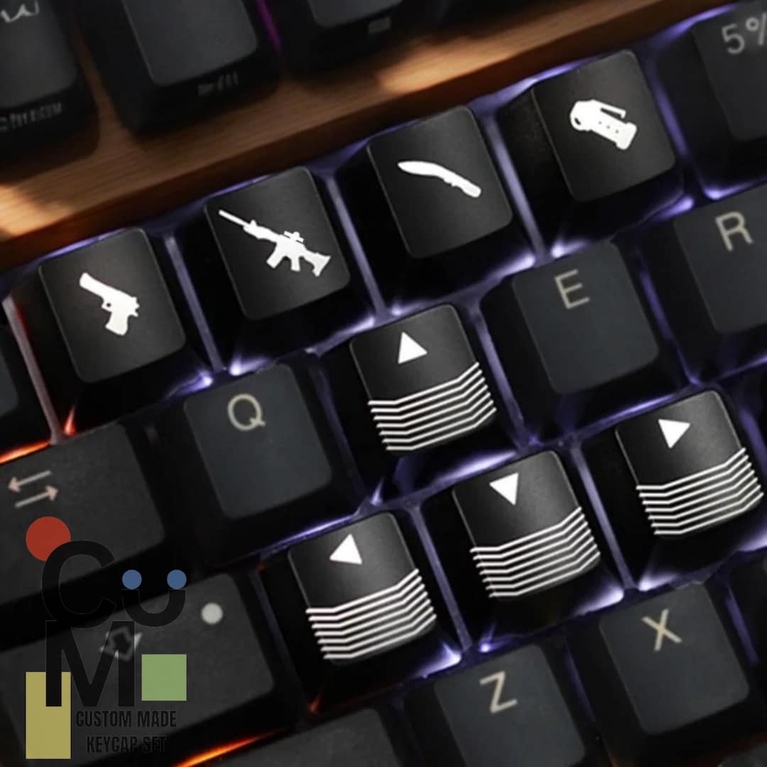 Custom WASD Keycap Set, Arrow Keycap Set, Gaming Keycaps OEM Backlit ...
