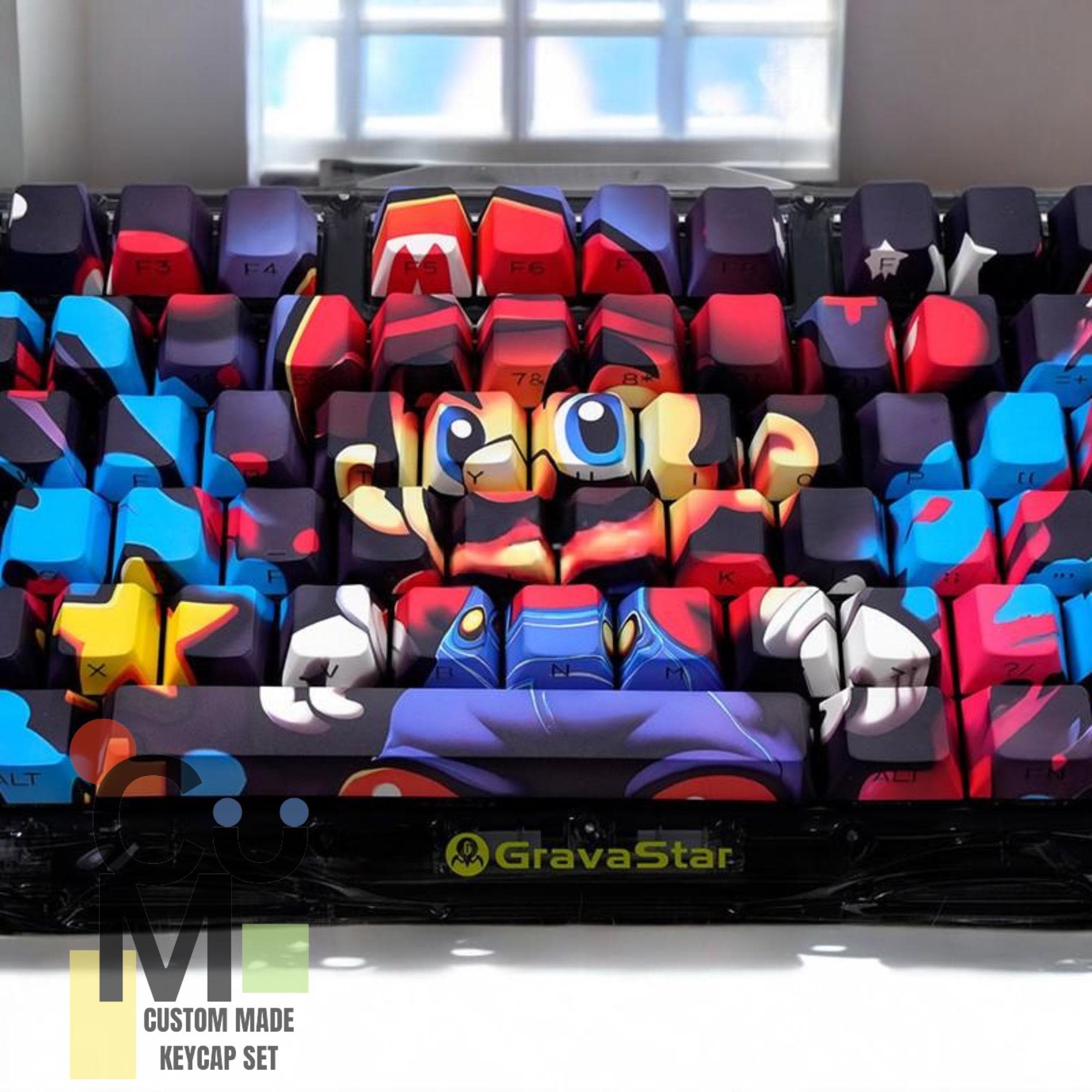 Mario Keycap Set: Cherry Profile, Double Shot PBT, Thermal Sublimation ...