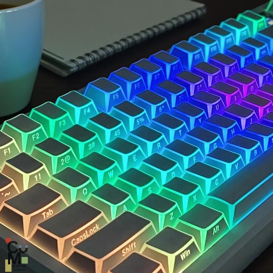 Gaming Keycaps | Refraction Keycaps | Artistic Angular Design | PBT ...
