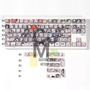 Custom Anime Keycaps Fubuki 108 Keys Pudding Keycap Anime Keycaps OEM ...