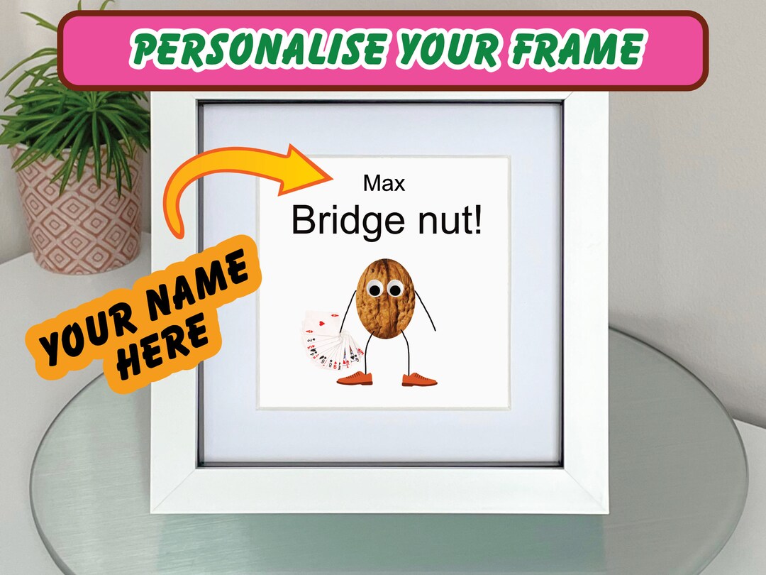 Christmas Personalised Bridge Card Game Gift Present for Him Her Secret ...