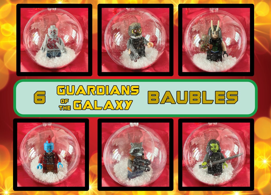 Christmas Guardians of the Galaxy Baubles Christmas Tree Decorations ...