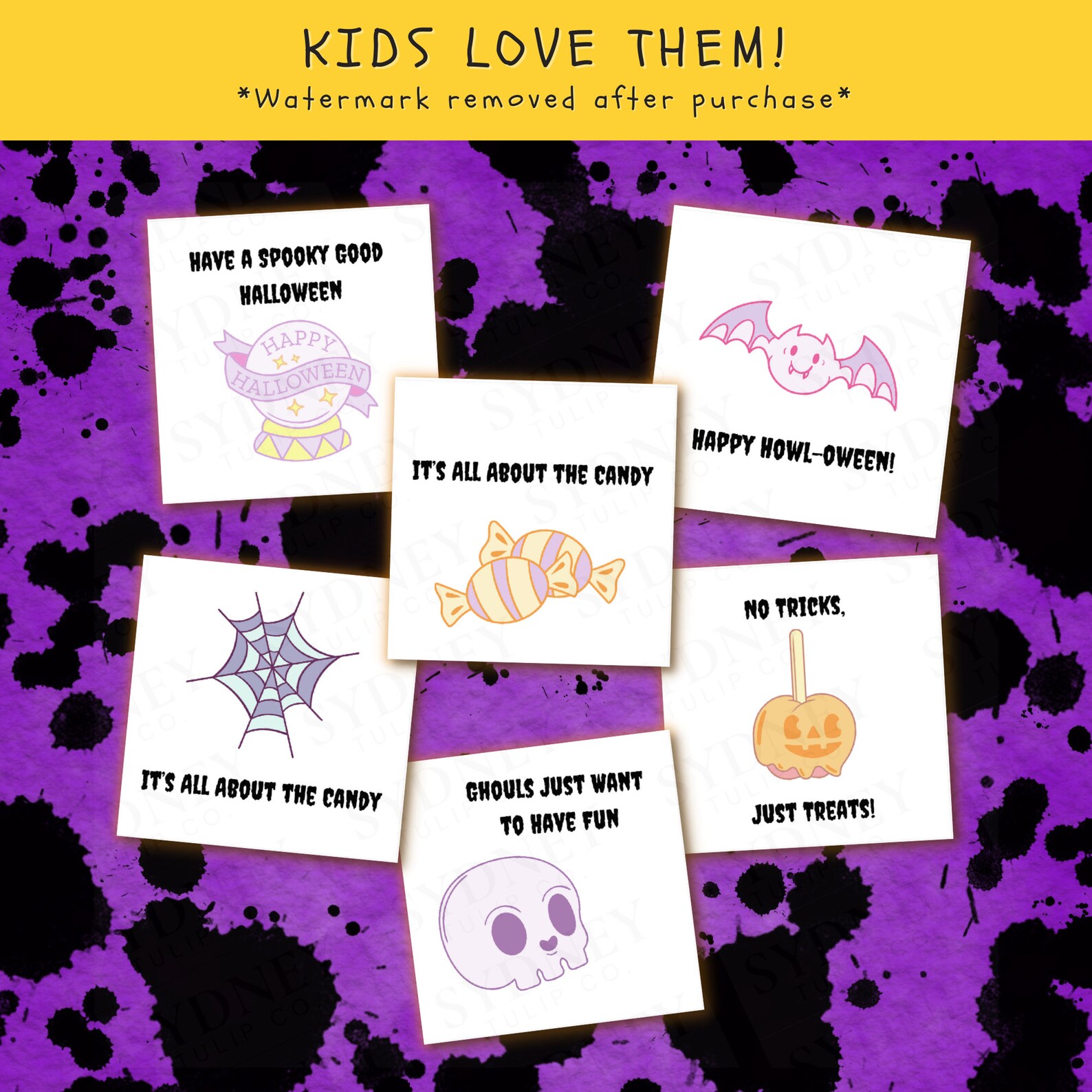 Printable Halloween Lunchbox Notes Lunch Box Notes for - Etsy