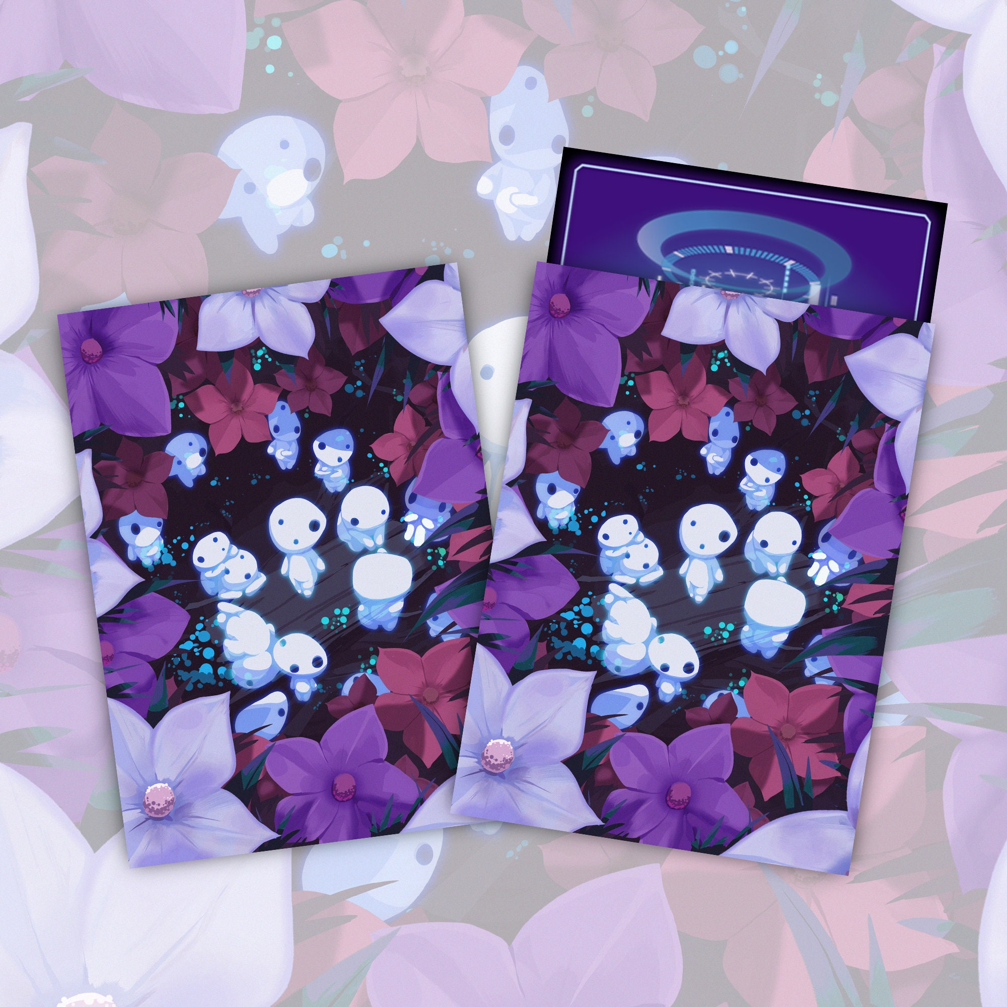 Ghibli TCG Card Sleeves Totoro, No Face, Jiji, Kodama, Calcifer, Fox ...