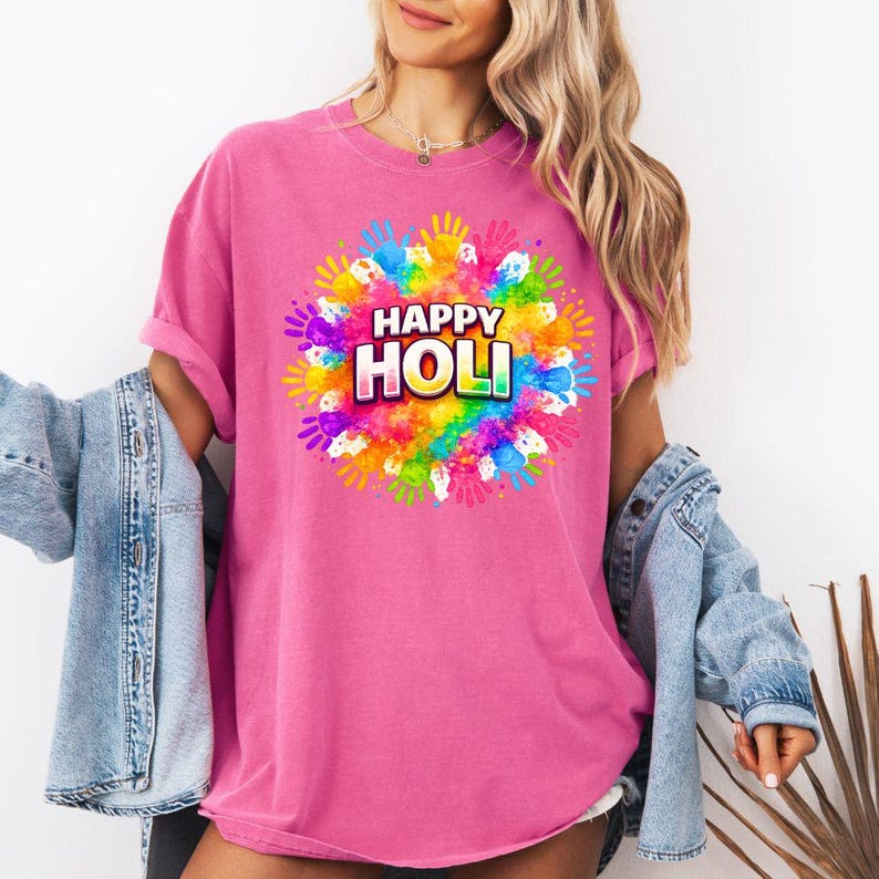 Happy Holi PNG Bundle, 2 Holi Color Splash Designs, Festival of Colors ...