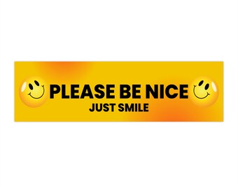Just Be Nice Bumper Sticker - Etsy UK