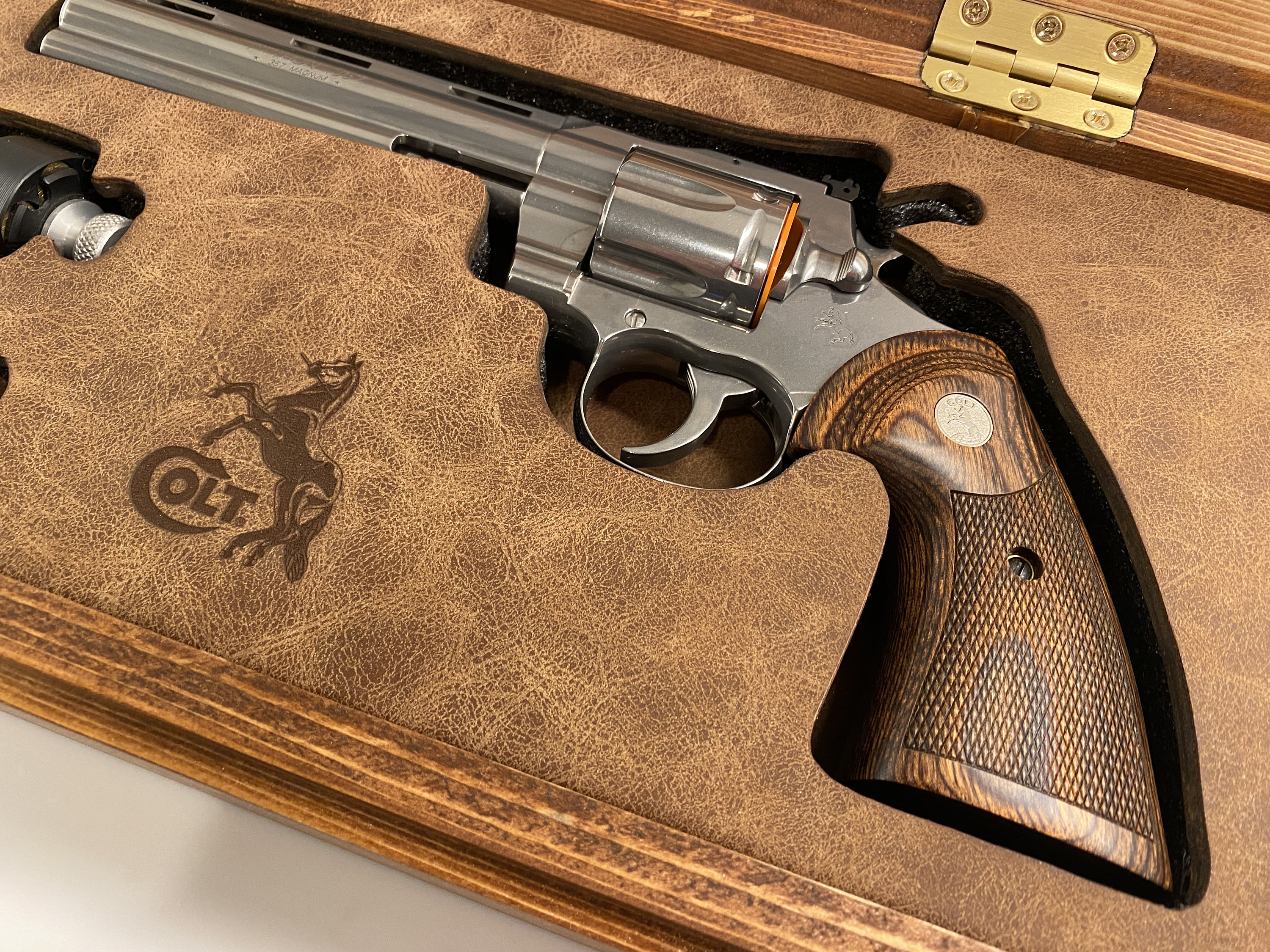 Colt Python 6” American Patriotic Display Case / Box Laser Engraved and ...