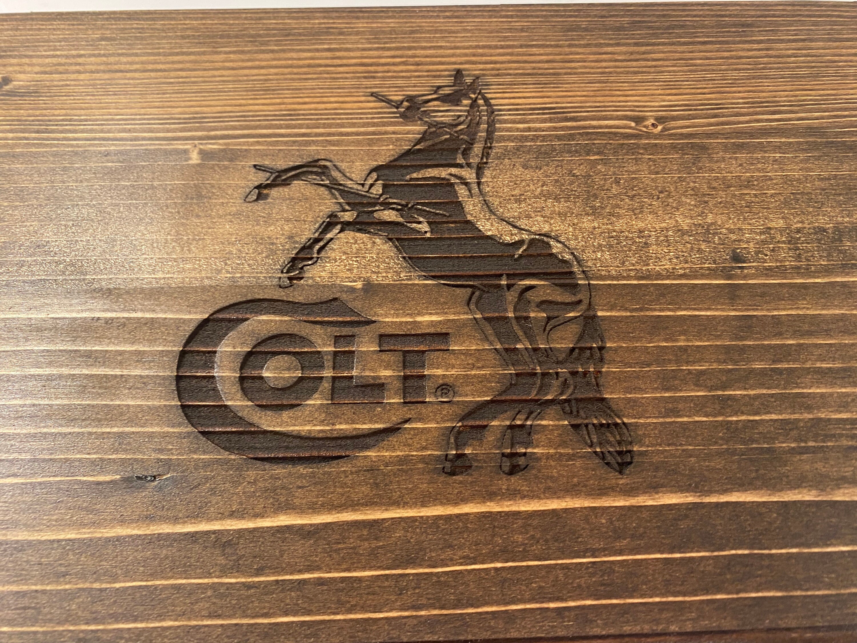 Colt Python 6 American Flag Patriotic Display Case / Box Laser Engraved ...