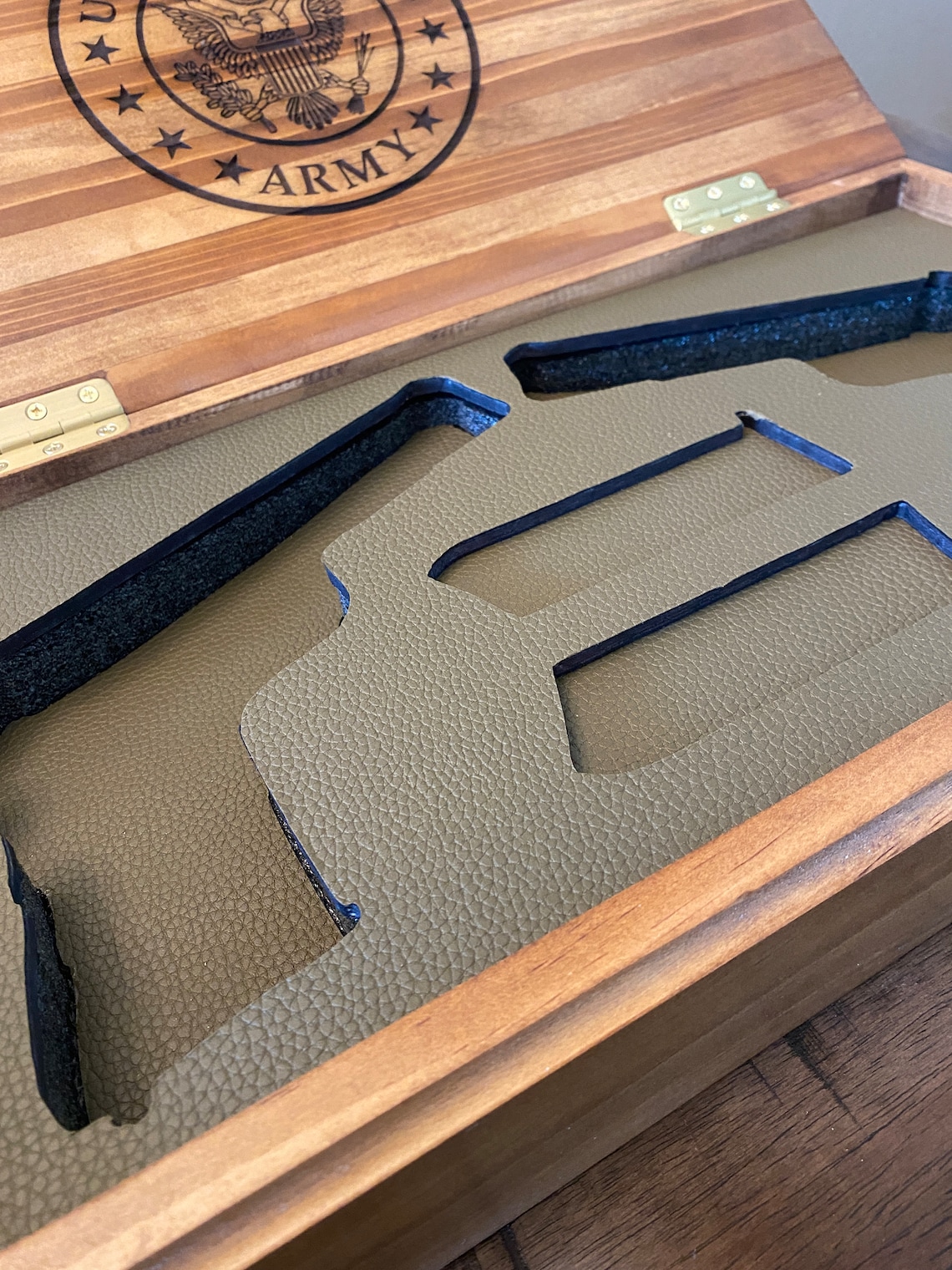 US ARMY DOUBLE 1911 Presentation Display Case for Colt / Ruger / Smith ...