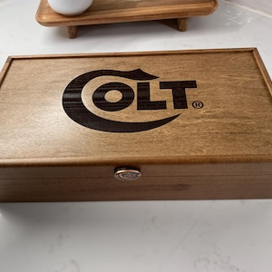 Colt Python Presentation Case Laser Engraved Lid and Interior Maple 4.25 Python - Etsy