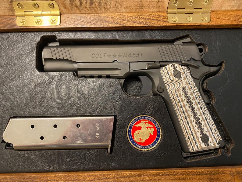 Colt 1911 Presentation Case Curly Maple and Cherry M45A1 - Etsy