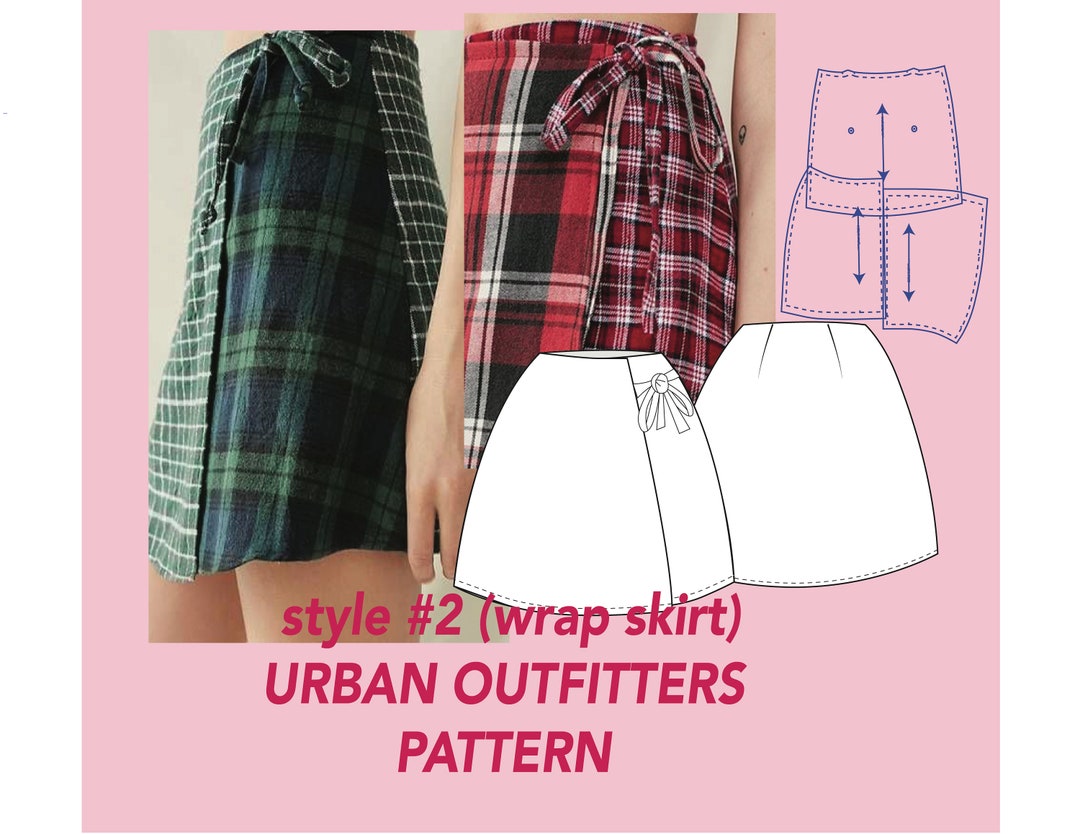 PDF Wrap Skirt Sewing Pattern|digital Sewing Pattern|us Size 0-4-xs-s ...