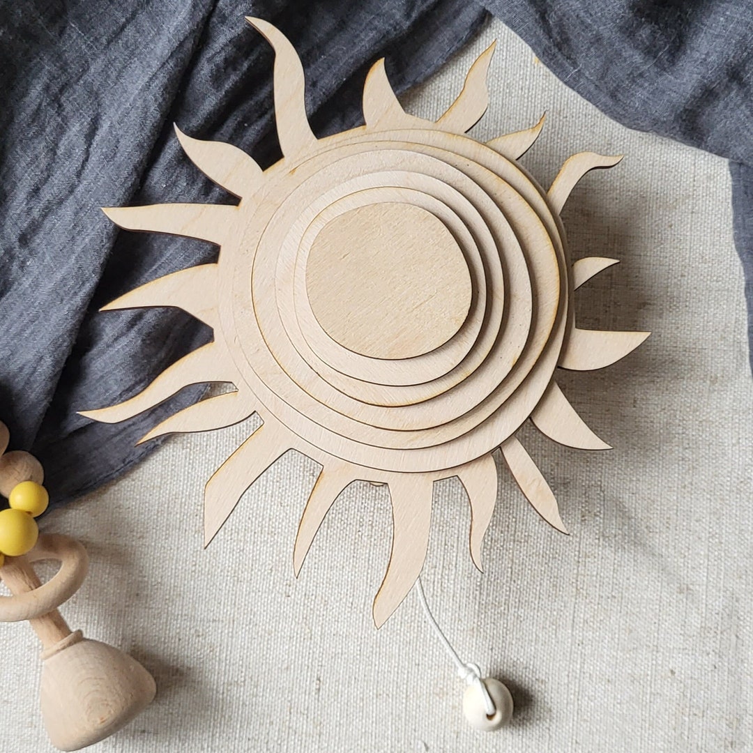 Wooden Sun Musical Wall Pendant | You Are My Sushine Pull String ...