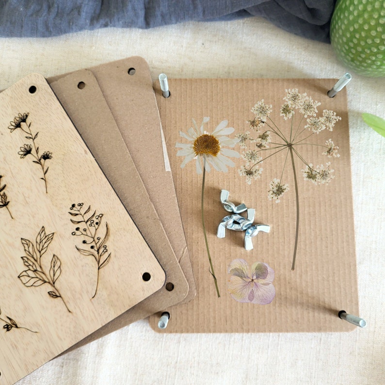 Botanical Flower Press, Kids and Nature Lover Herb and Plant Pressing ...