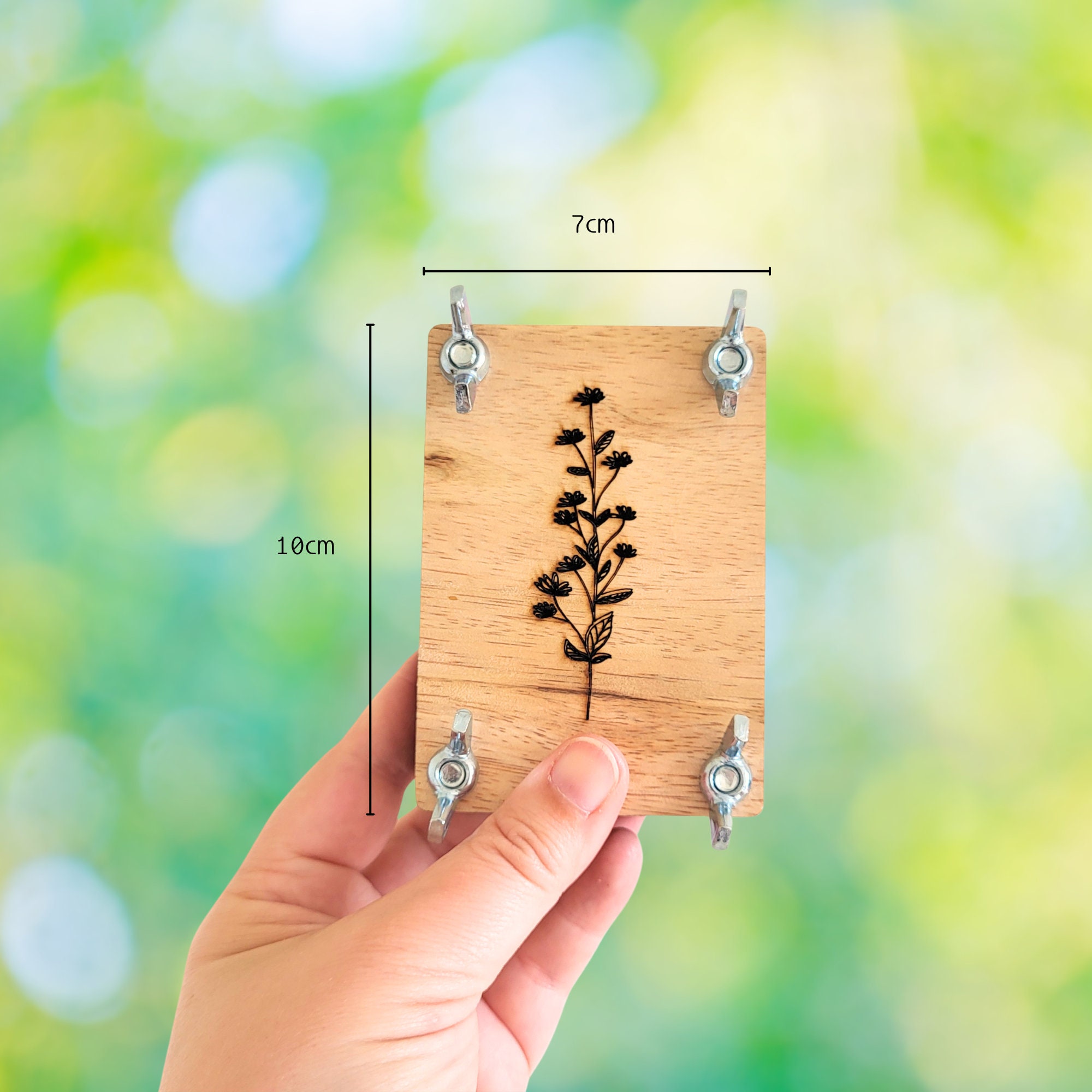 Pocket Flower Press, Kids and Nature Lover Herb and Plant Pressing Kit ...