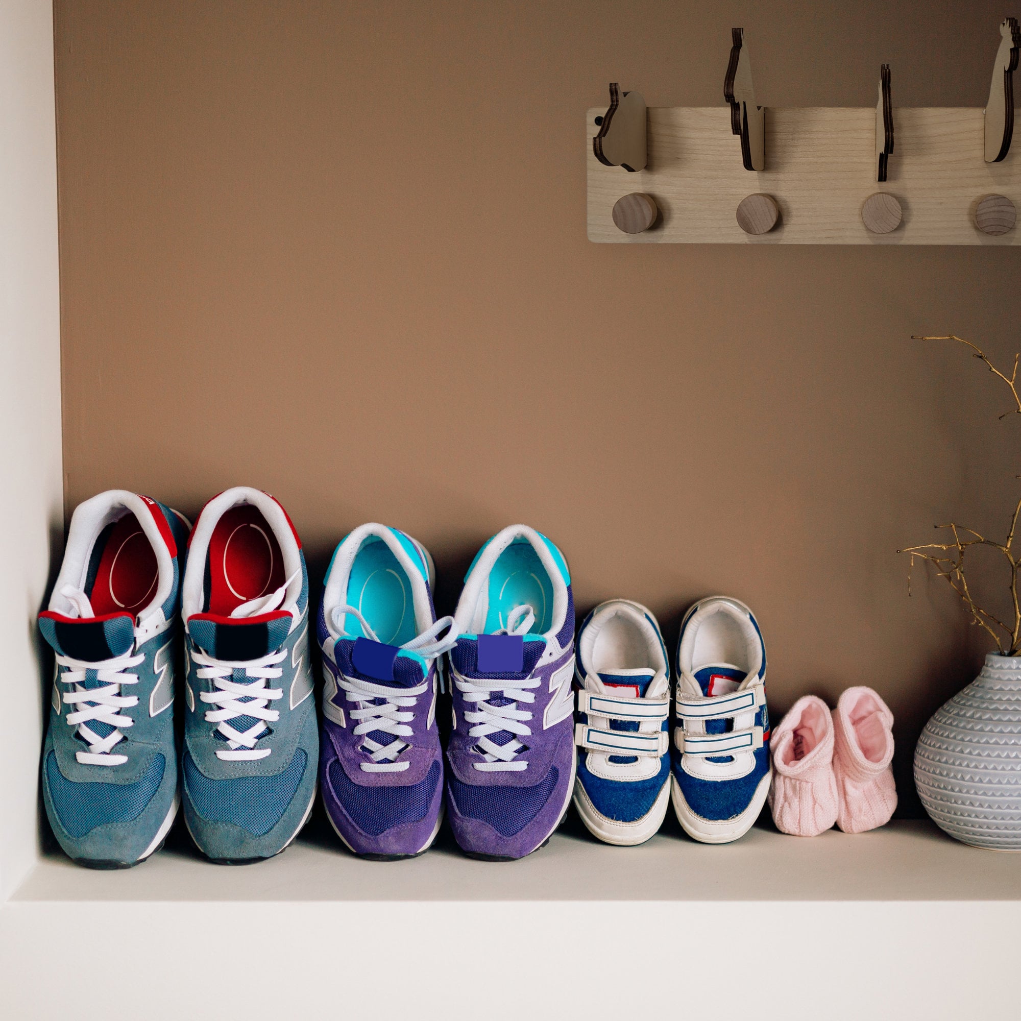 Wooden Farm Animals Coat Rack for Kids, Nursery Wall Hanger With Animal ...