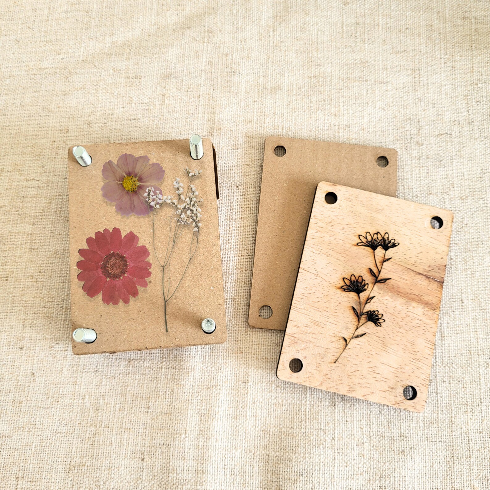 Pocket Flower Press, Kids and Nature Lover Herb and Plant Pressing Kit ...